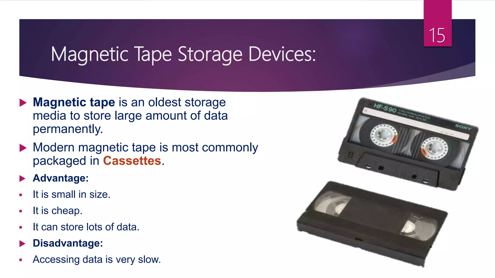 Primary and secondary Storage devices | PPTX