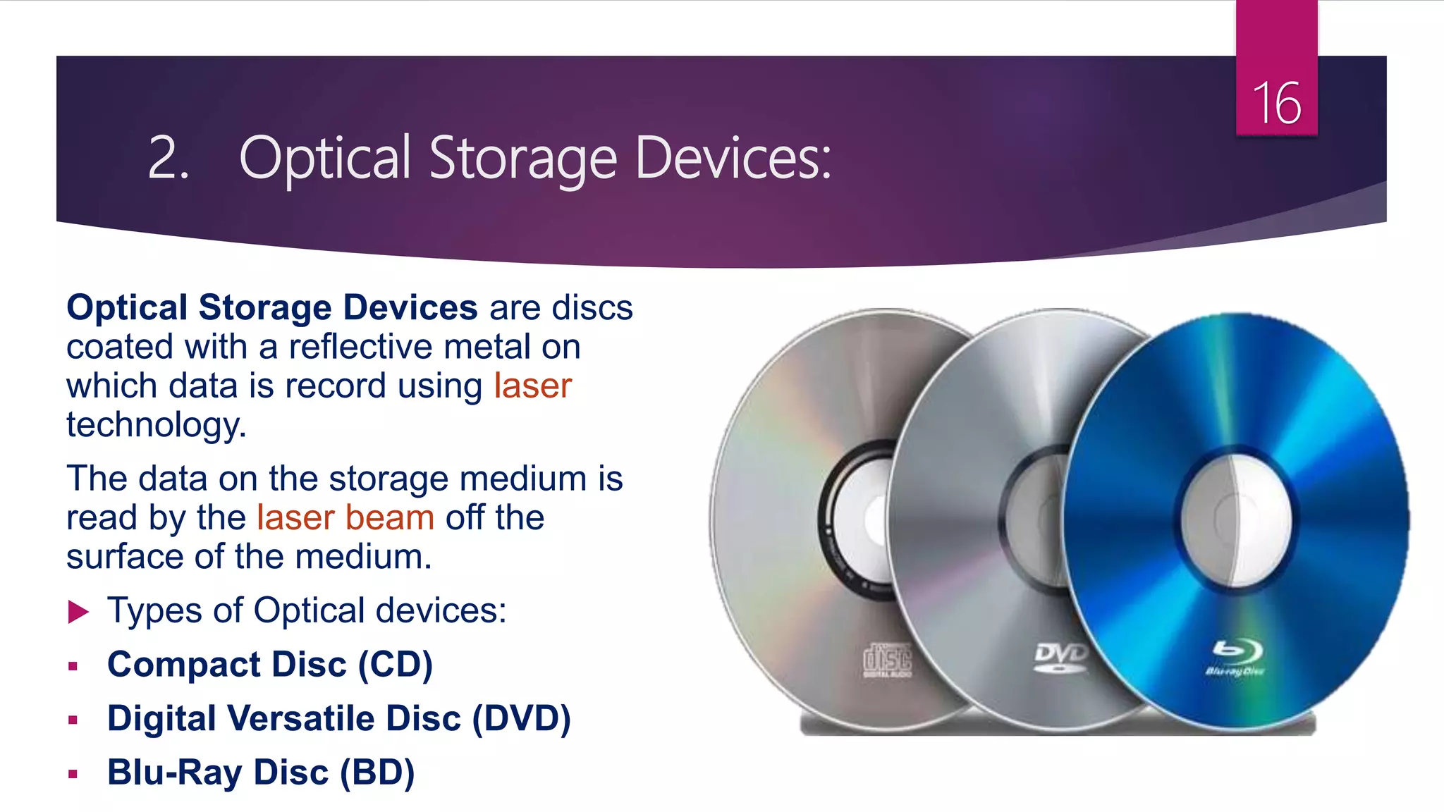 Primary and secondary Storage devices | PPTX