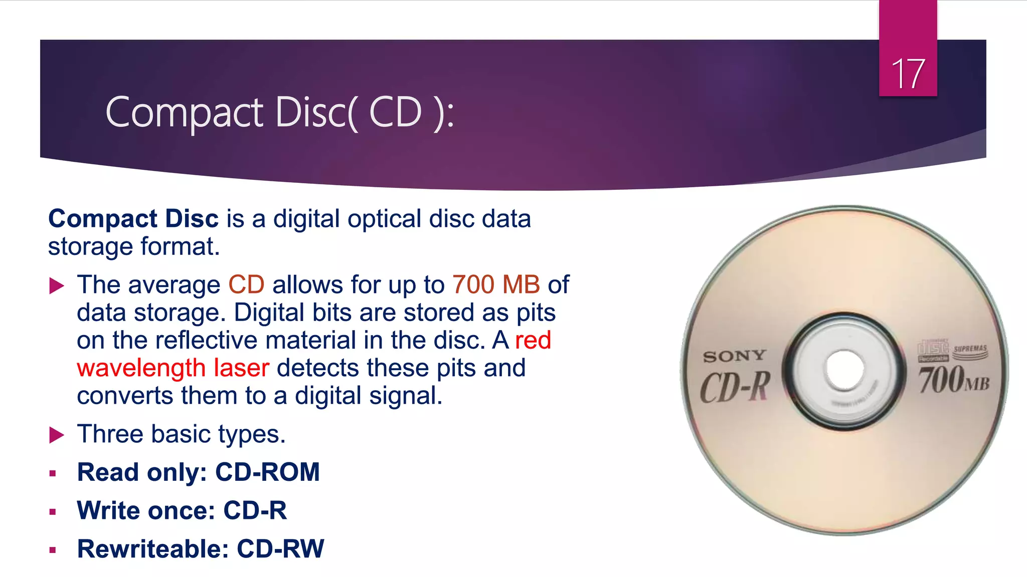 Primary and secondary Storage devices | PPTX