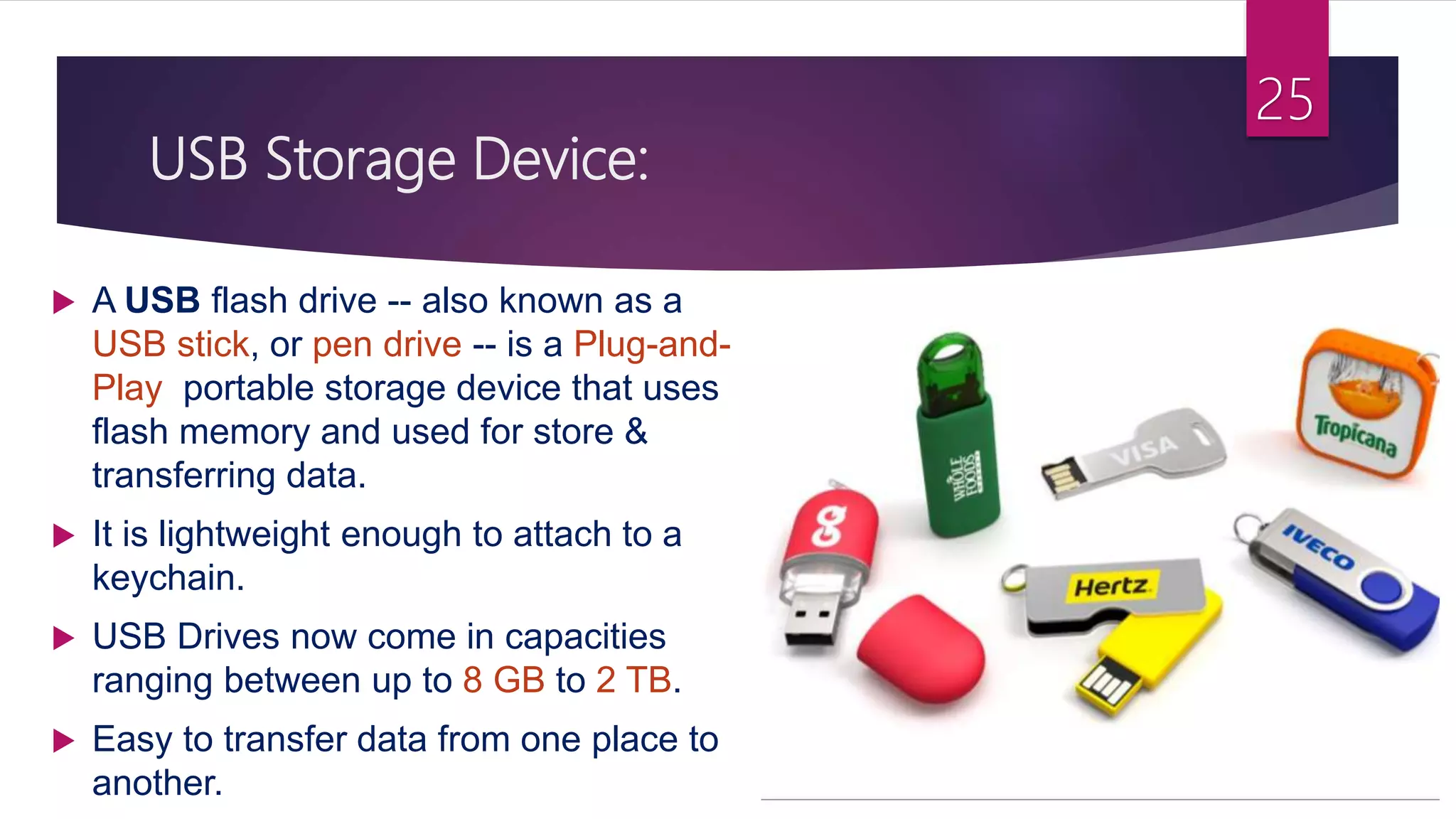 Primary and secondary Storage devices | PPTX