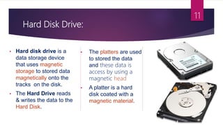 Primary and secondary Storage devices | PPTX