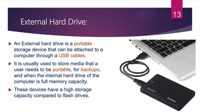 Primary and secondary Storage devices | PPTX | Data Storage and ...