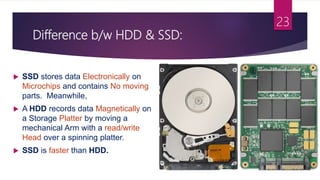 Primary and secondary Storage devices | PPTX