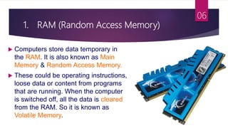 Primary and secondary Storage devices | PPTX