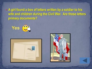 Primary and Secondary Sources Quiz | PPT