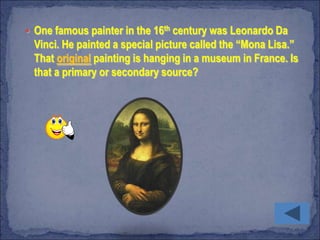 Primary and Secondary Sources Review | PPT