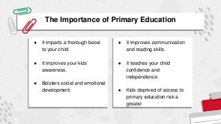 Primary Education _ Definition, Importance, and Objectives.pptx