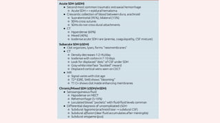 Neuroimaging in Traumatic Brain Injury: Primary effects of CNS Trauma ...