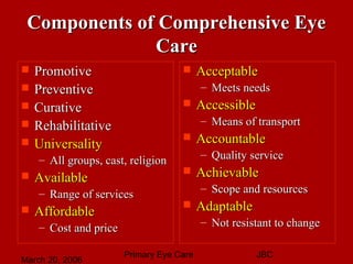 Primary eye care | PPT