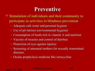 Primary eye care | PPT