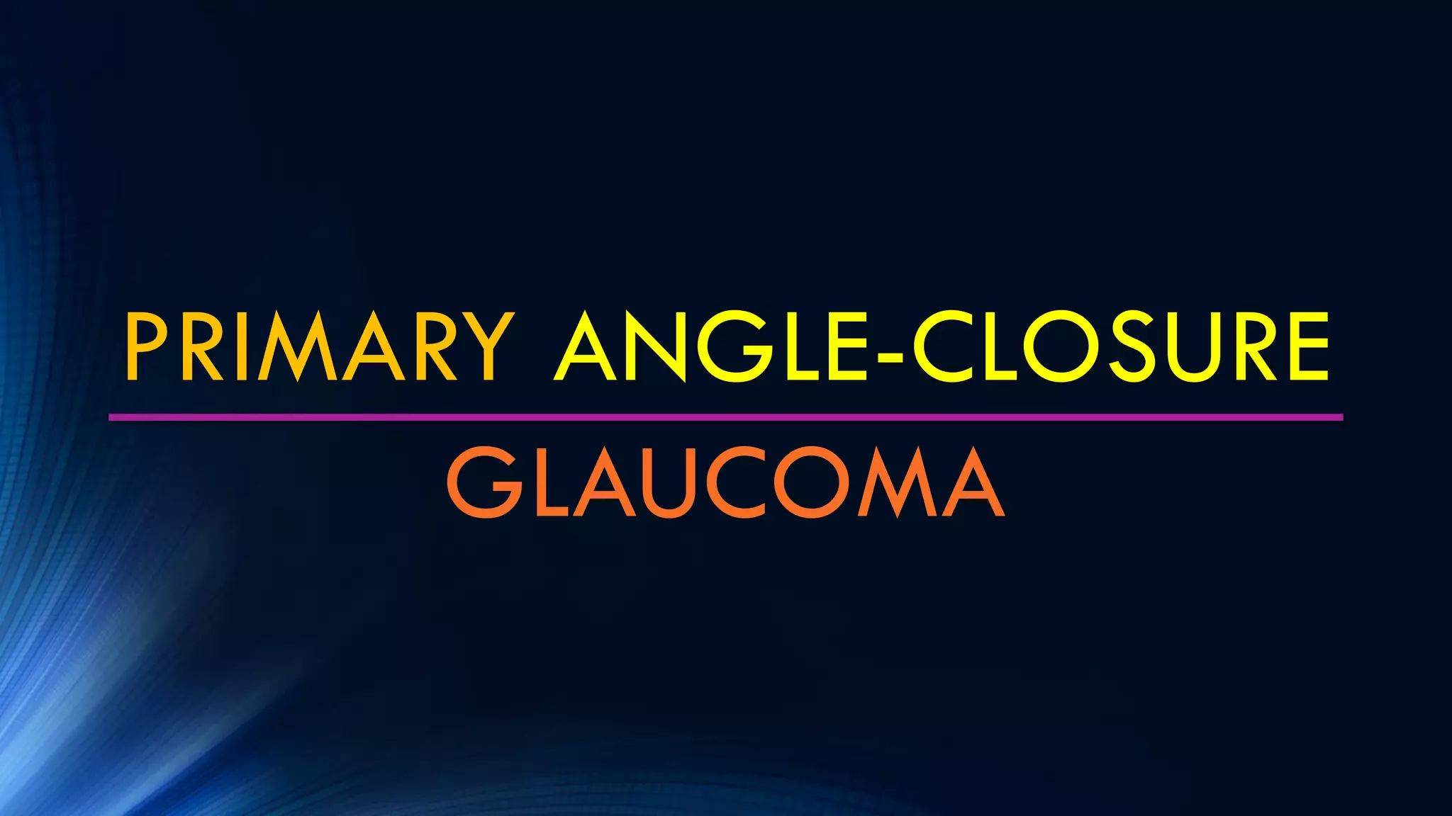 Primary Glaucoma | PDF