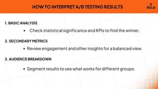 A/B Testing Guide: 27 Best Practices and How to Interpret Test Results ...