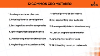 Common CRO Mistakes and Learn How to Fix Them | PPT