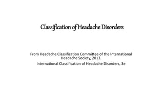 Primary headache | PPT