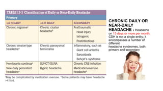 Primary headache | PPT