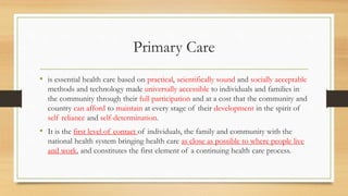 Primary Health Care | PPT