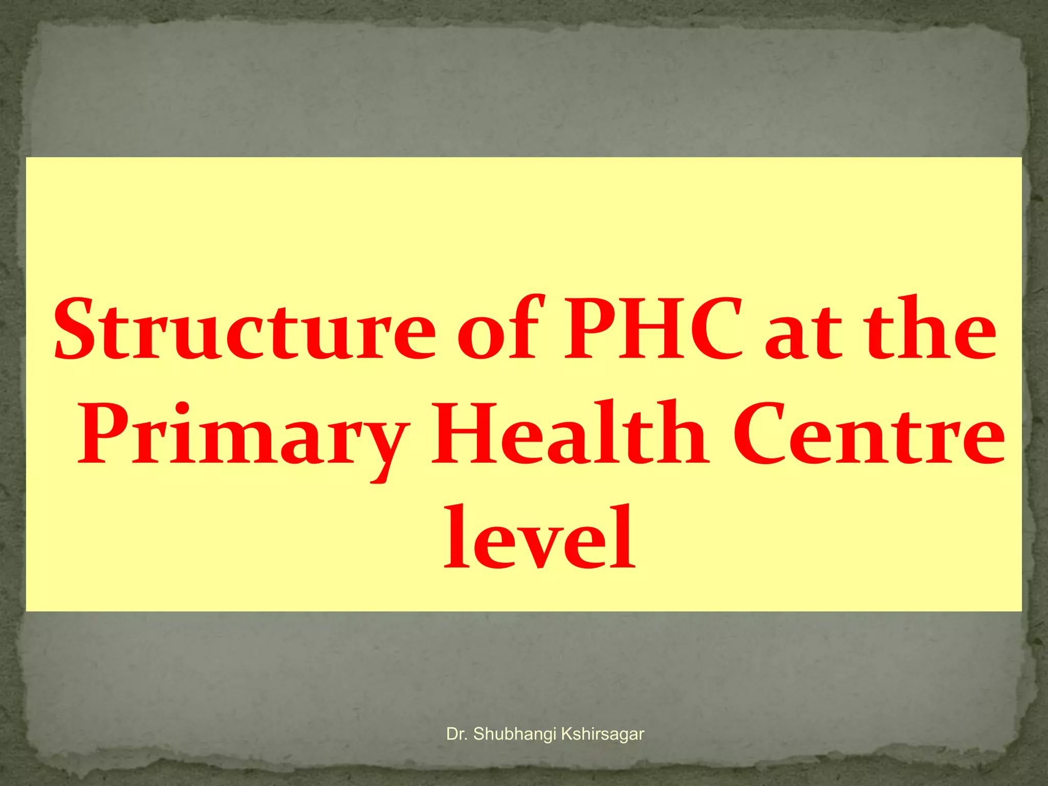 Primary health care | PPT