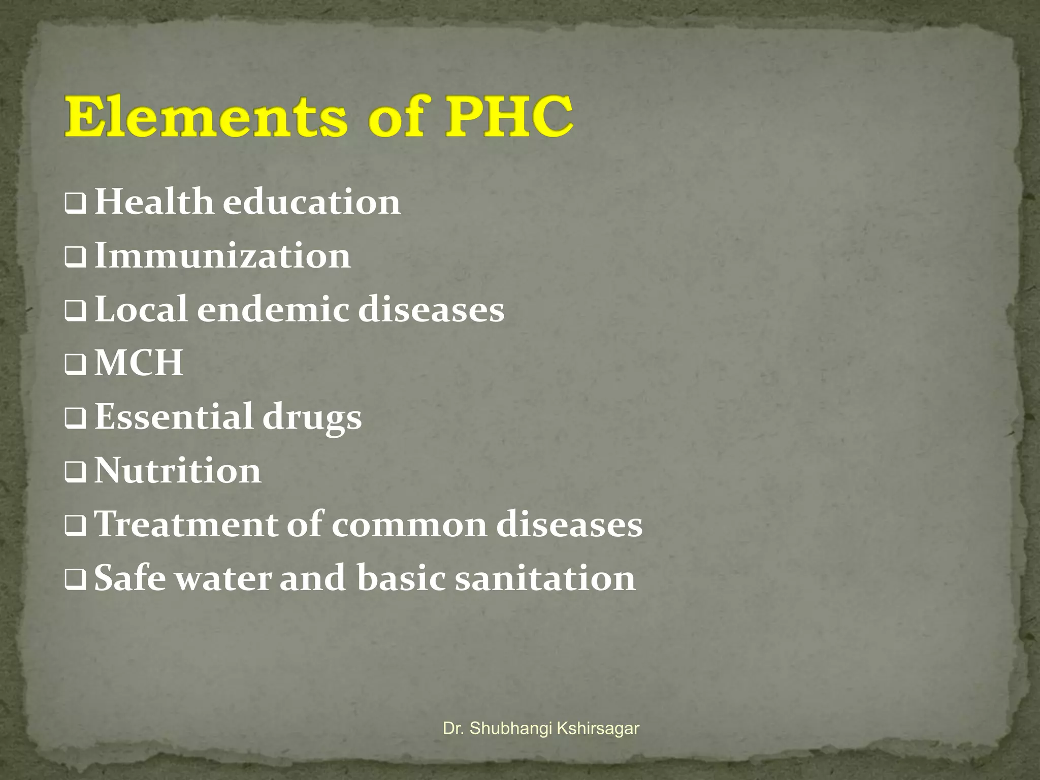 Primary health care | PPT