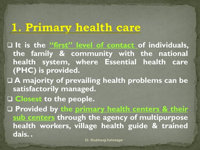 Primary health care | PPT