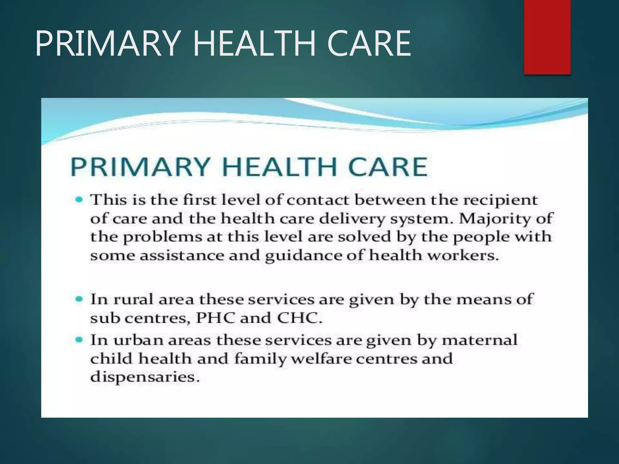 Primary health care | PPTX