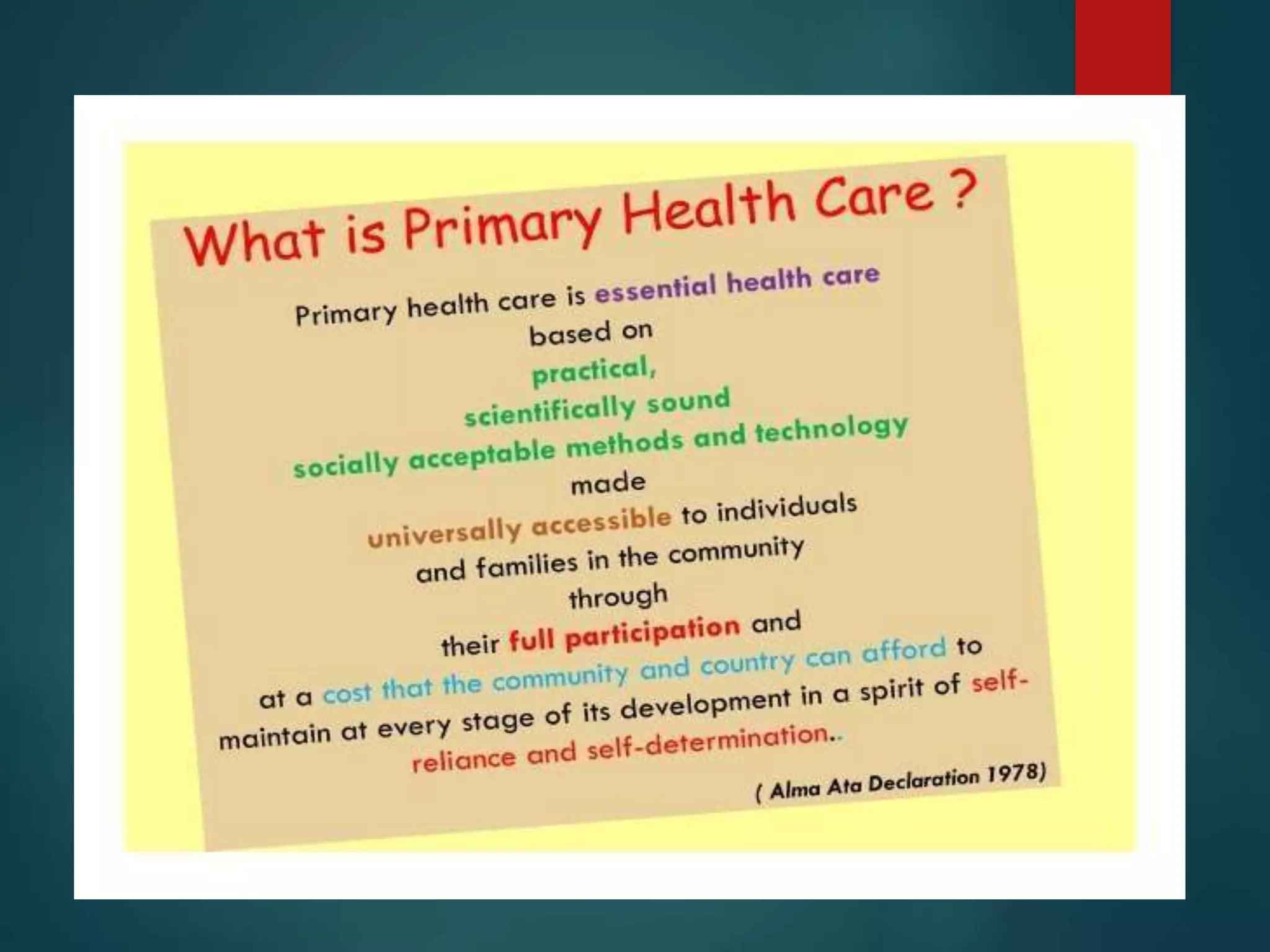 Primary health care | PPTX