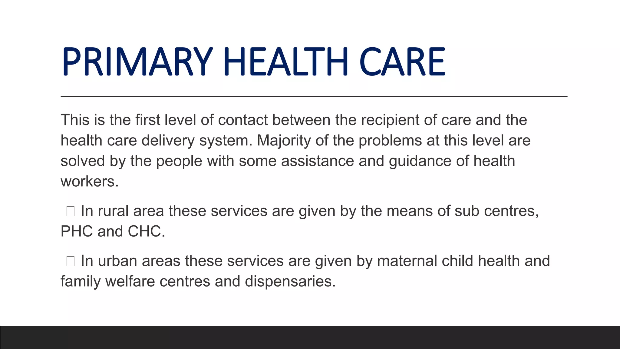 Primary health care | PPTX