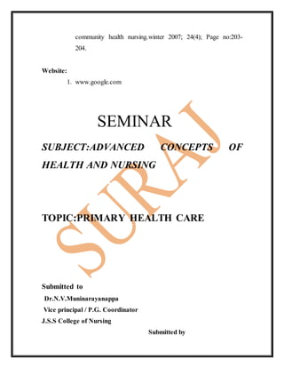PRIMARY HEALTH CARE.doc