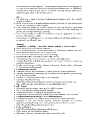 PRIMARY HEALTH CARE.pdf | Healthcare Industry | Industries