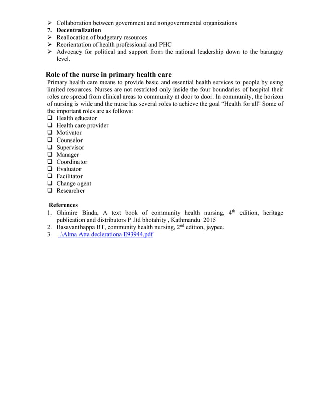 PRIMARY HEALTH CARE.pdf | Healthcare Industry | Industries