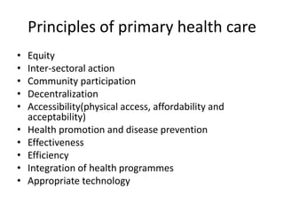 Primary health care 22 SlideShare for human medicine | PPTX