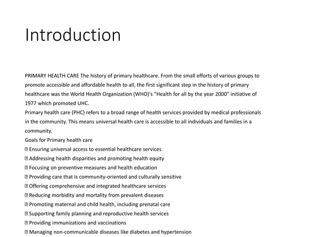 Primary Health Care Aim and objectives.pptx