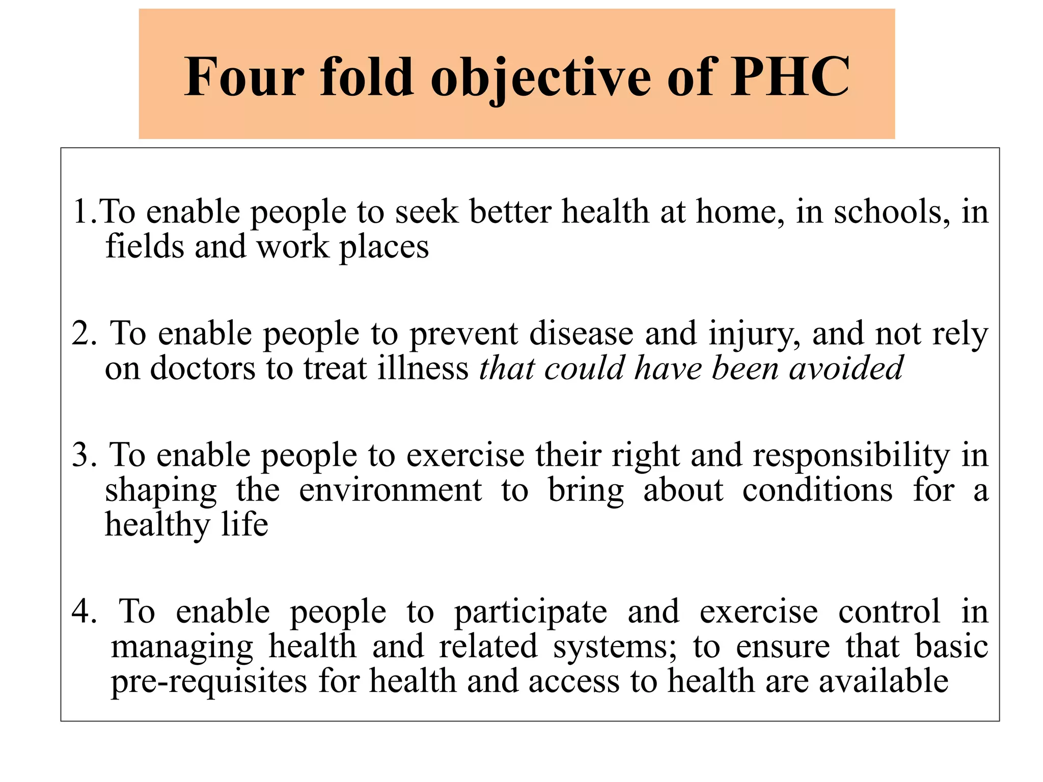 Primary health care and alma ata | PPTX