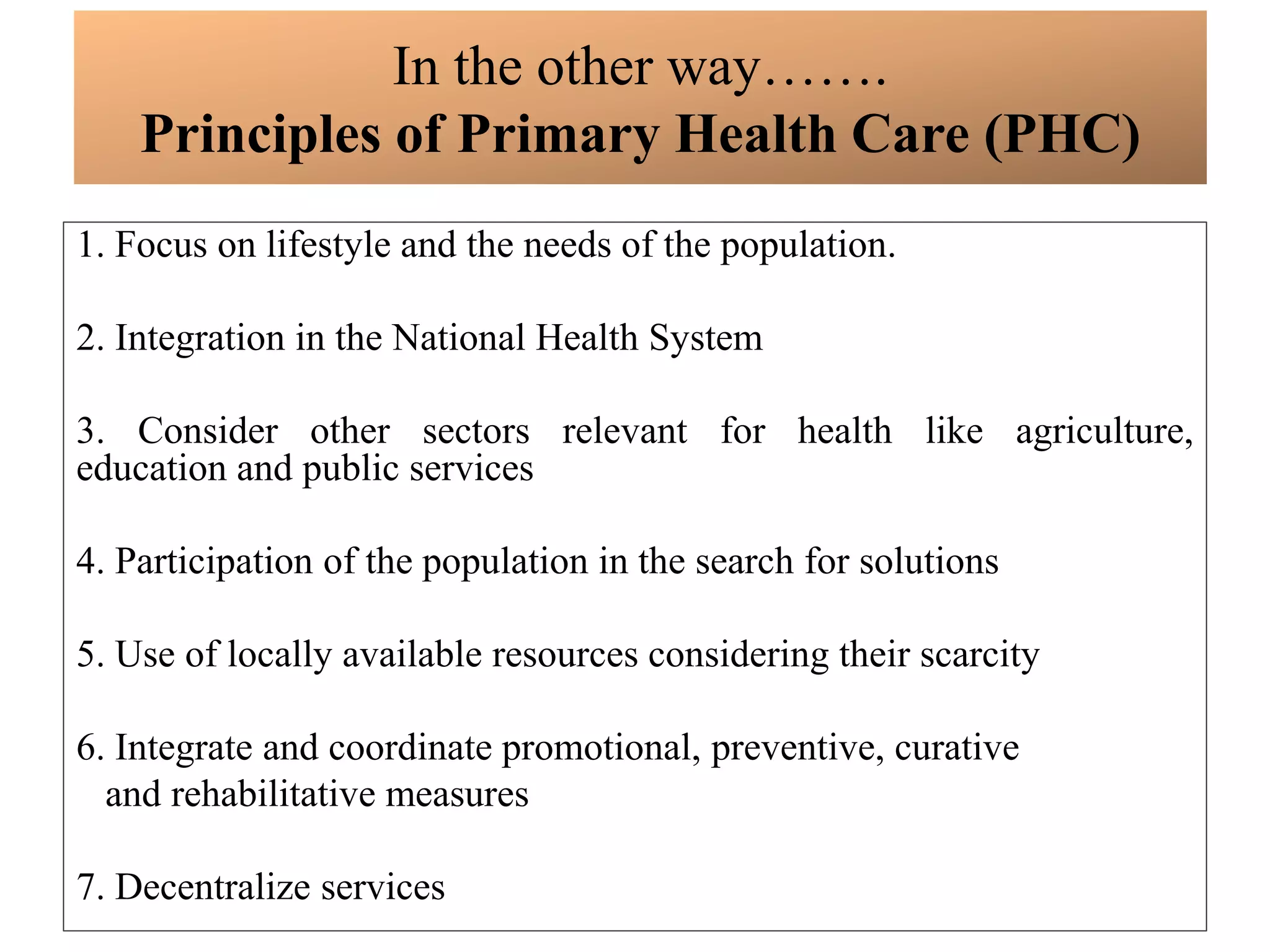 Primary health care and alma ata | PPTX