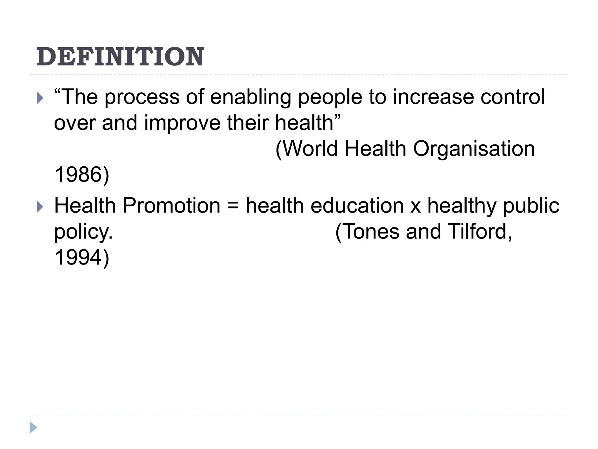 Primary health care and health promotion | PPTX