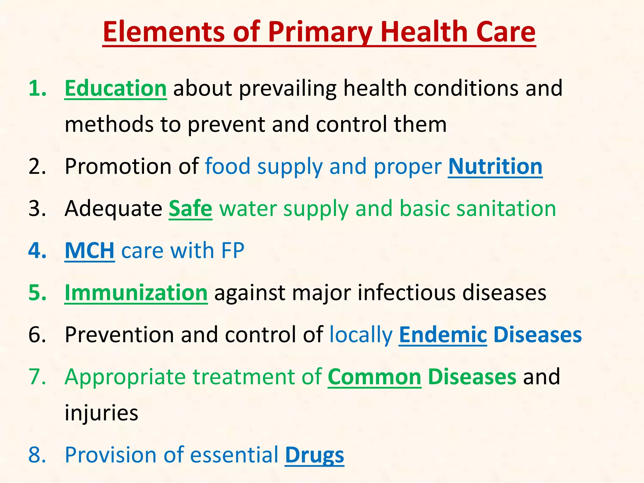 Primary health care concept | PPTX