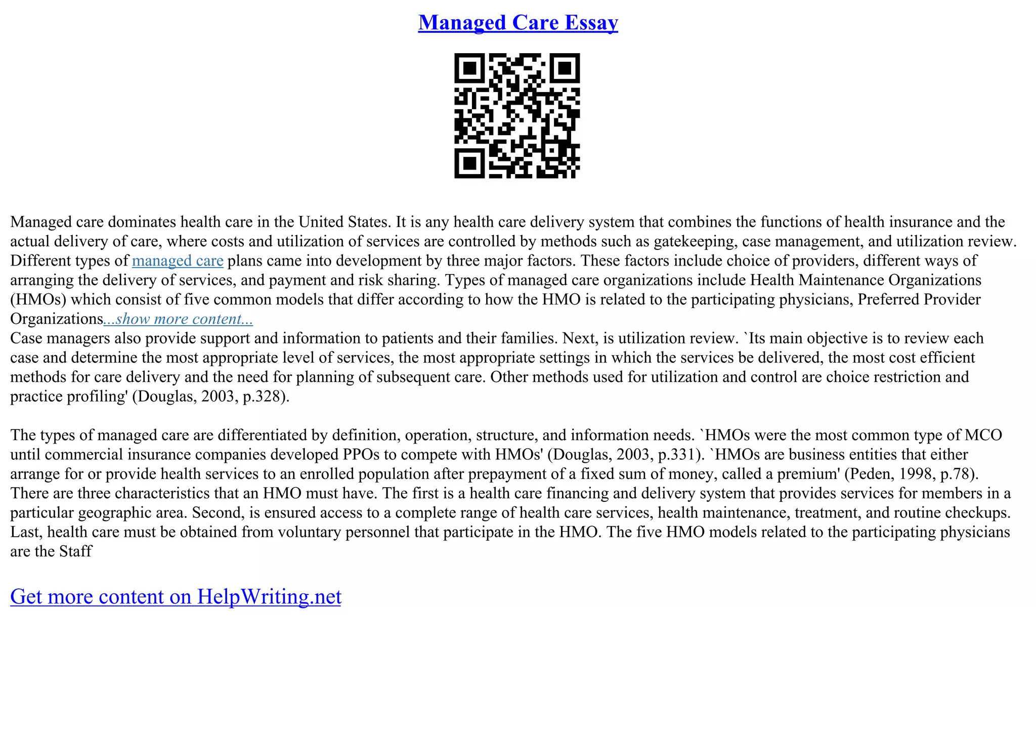 Primary Health Care Essay Examples | PDF | Health Insurance | Insurance