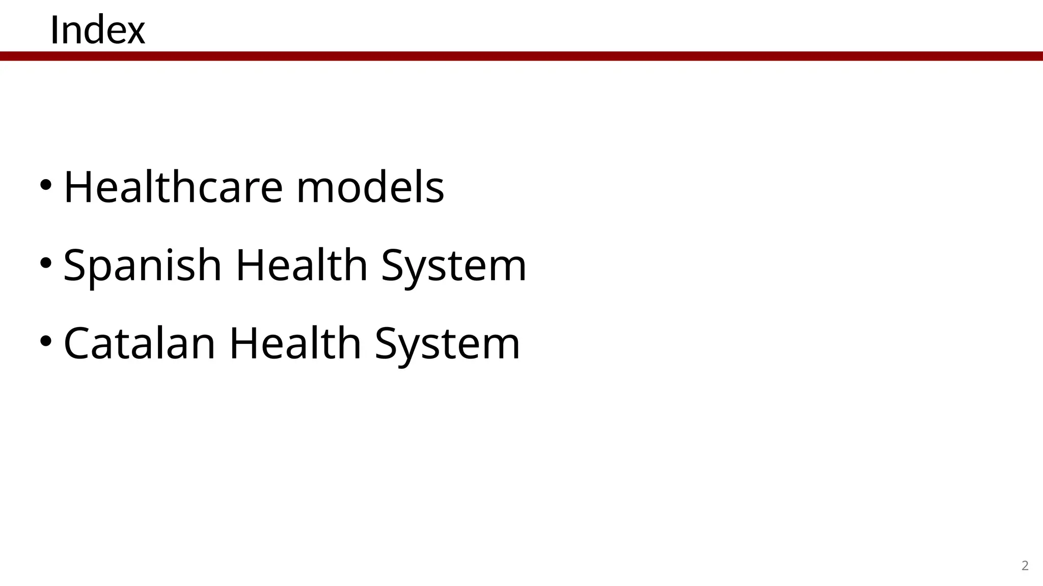 Health organization in Catalonia (Catalan health model) | PPTX