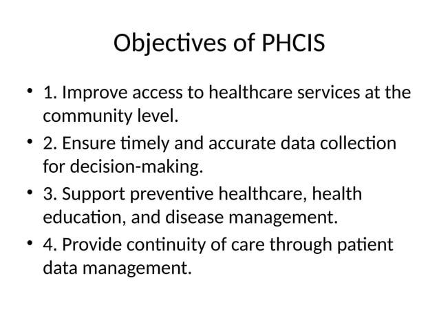 Primary Health Care Information System Presentation.pptx | Healthcare ...
