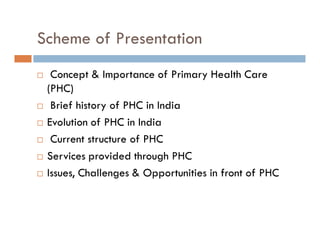 Primary health care in india | PDF