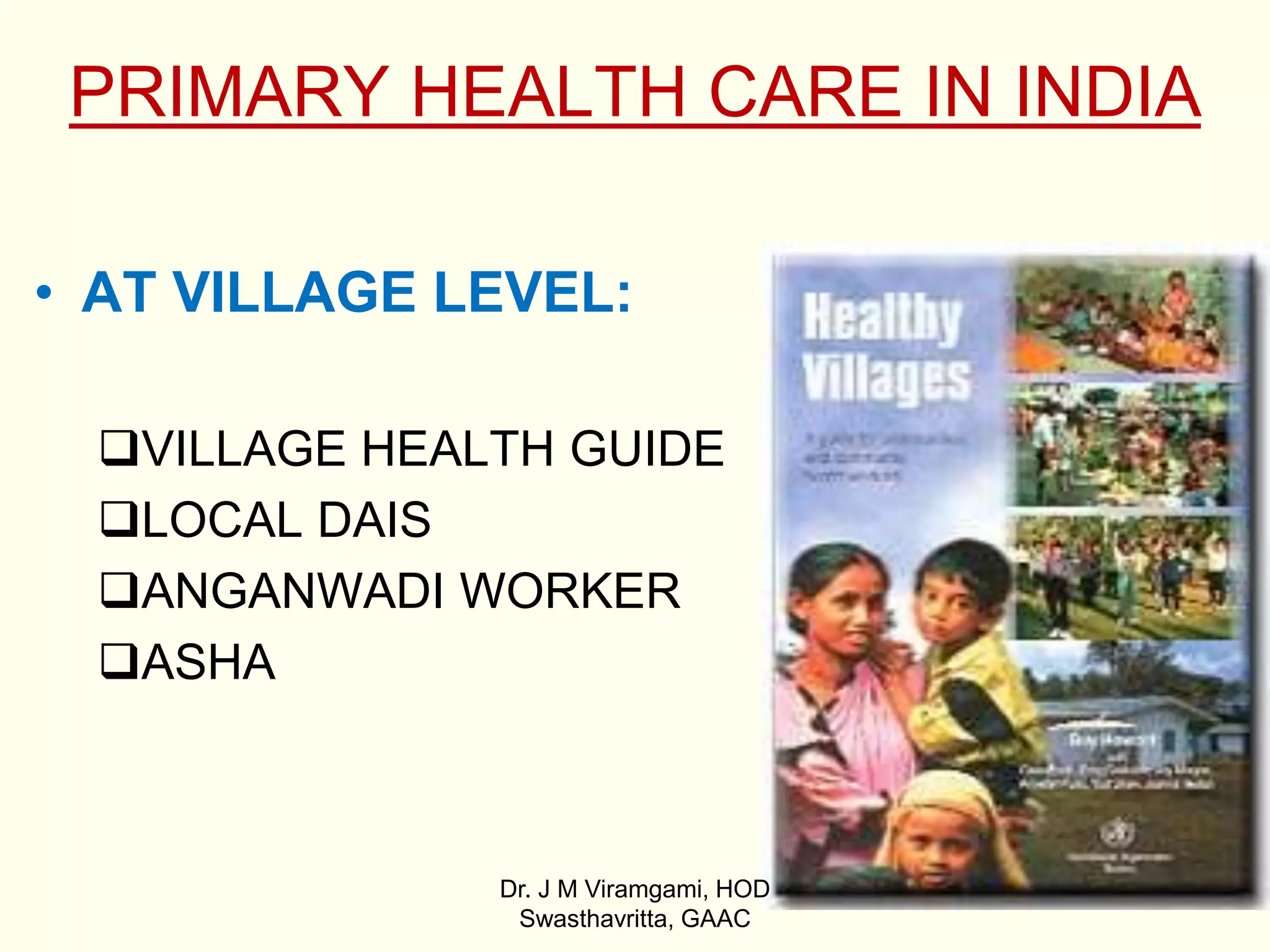 Primary health care system in India | PPT