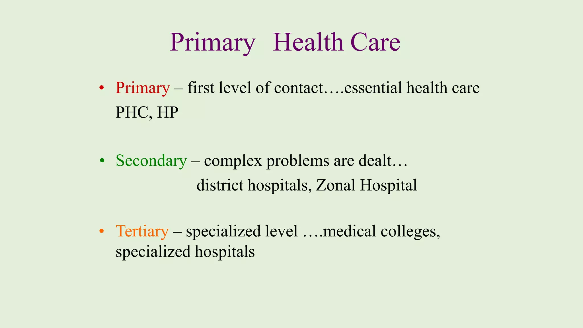 Primary Health Care (PHC) | PPTX