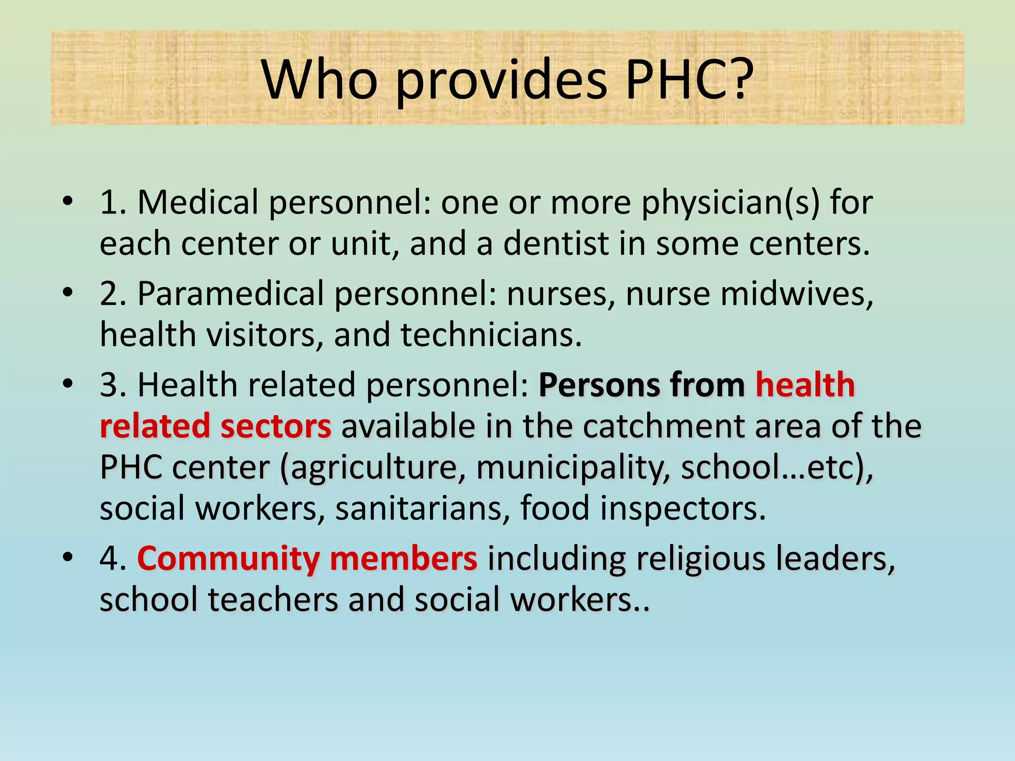 Primary health care(phc)(1) | PPT