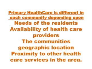 Primary health care (phc) became a | PPTX