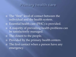 Primary health care p p t | PPTX