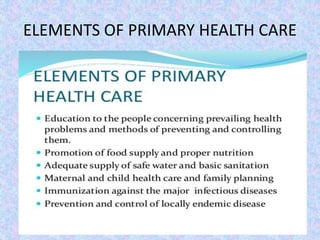 Primary health care ppt | PPTX