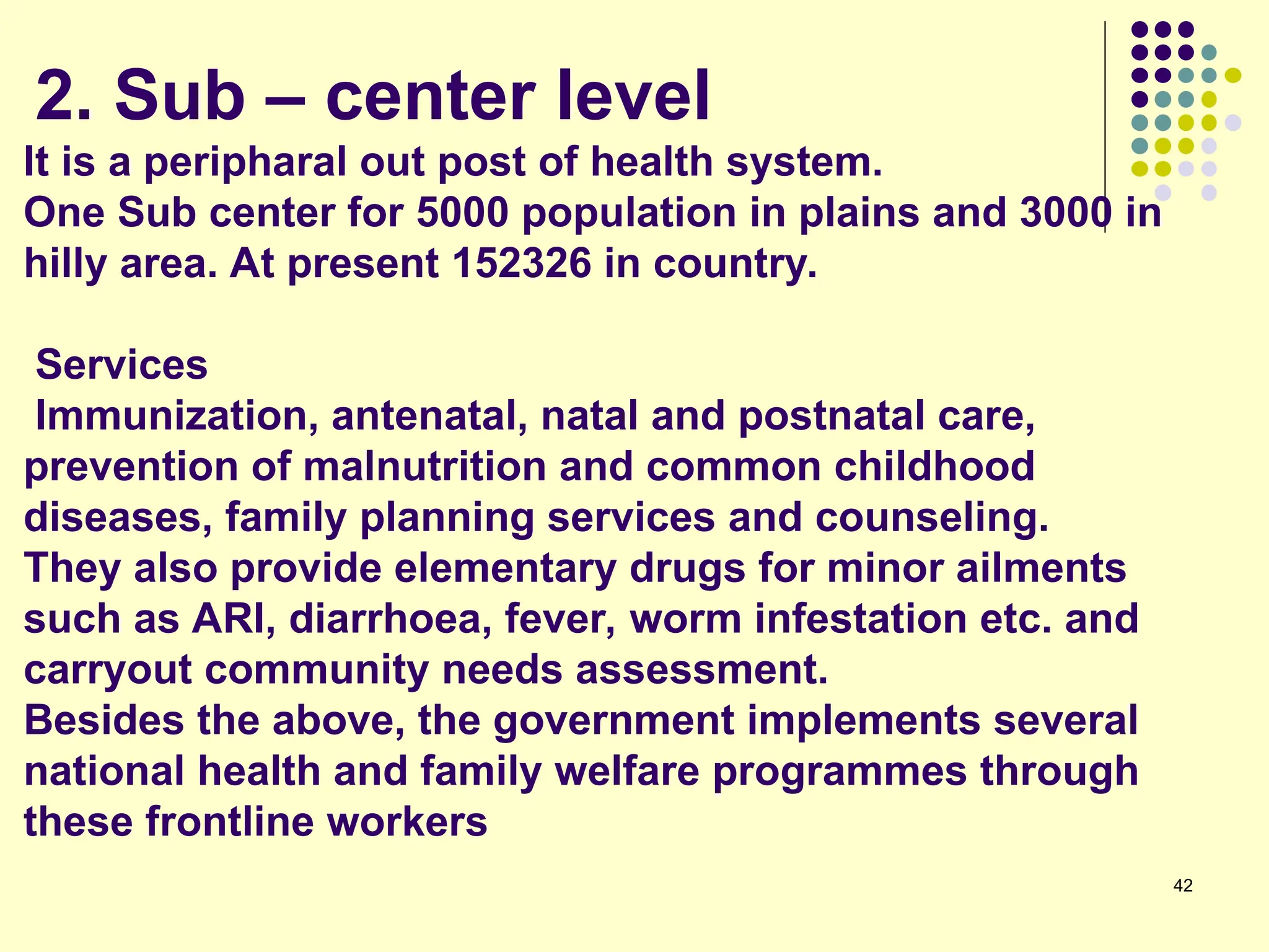Primary health care system in India =. ppt | PPT