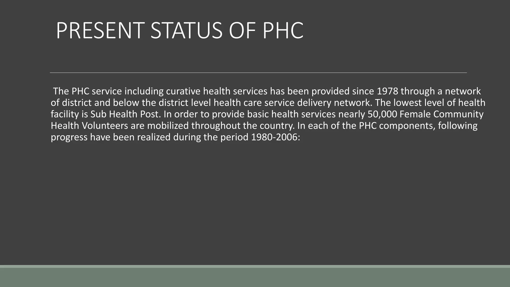 Primary health care system in nepal | PPTX