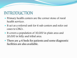 Primary health center | PPTX