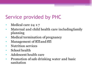 Primary health center | PPTX