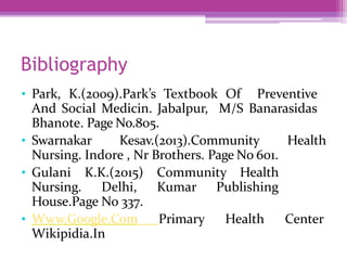 Primary health center | PPTX